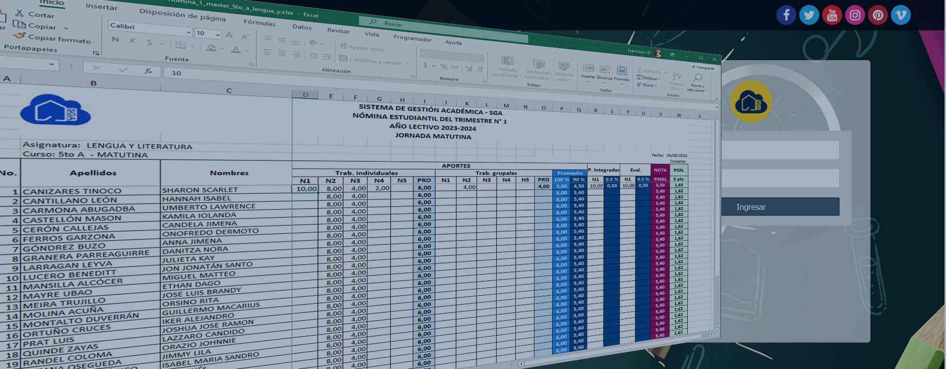 SGA – Sistema de Gestión Administrativa – SGA